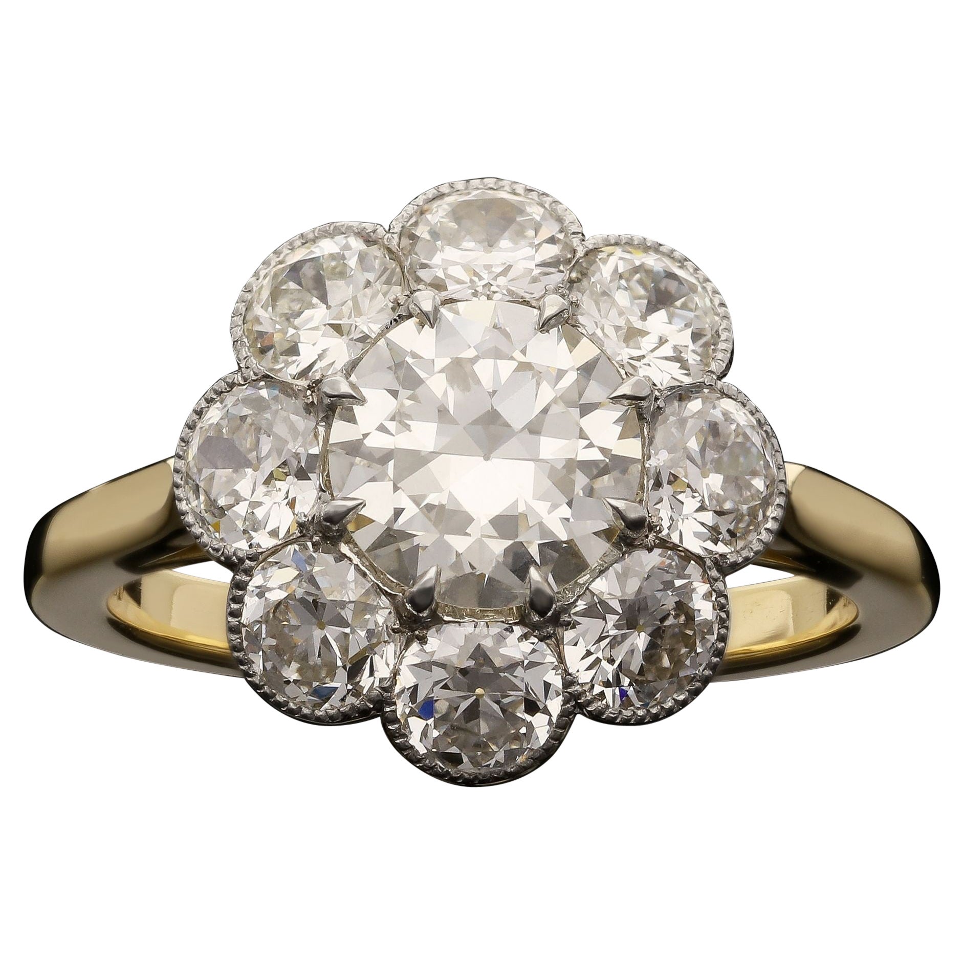 Hancocks Beautiful Old-Cut Moval Diamond And Platinum Ring at 1stDibs ...