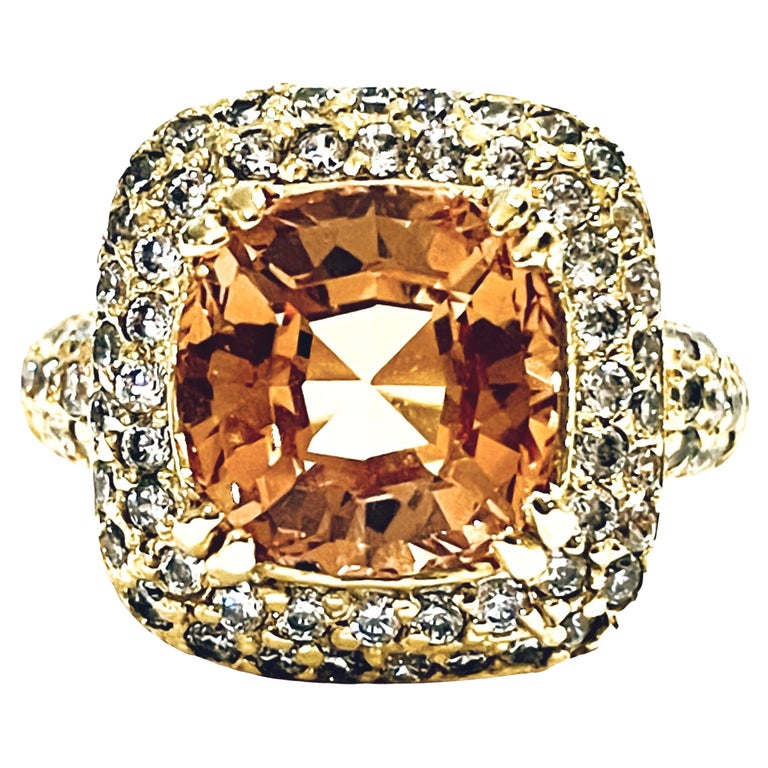 New Nigerian IF 5.90 Ct Yellow Morganite and Sapphire YGold Plated ...