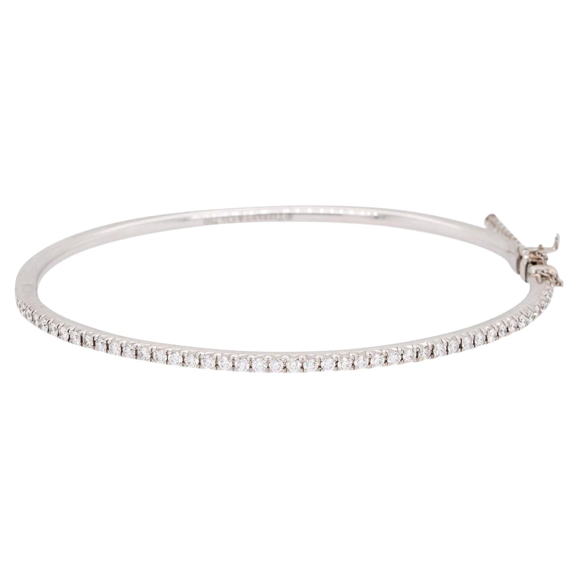 Open Diamond Bangle Bracelet For Sale at 1stDibs