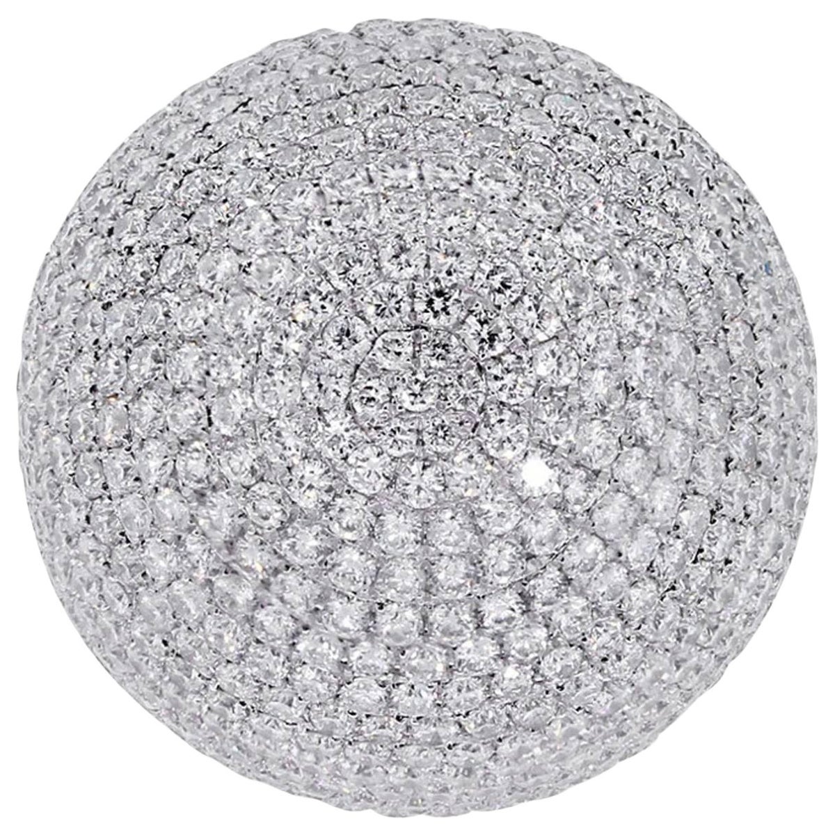 Large Pave Bombe Dome Ring at 1stDibs