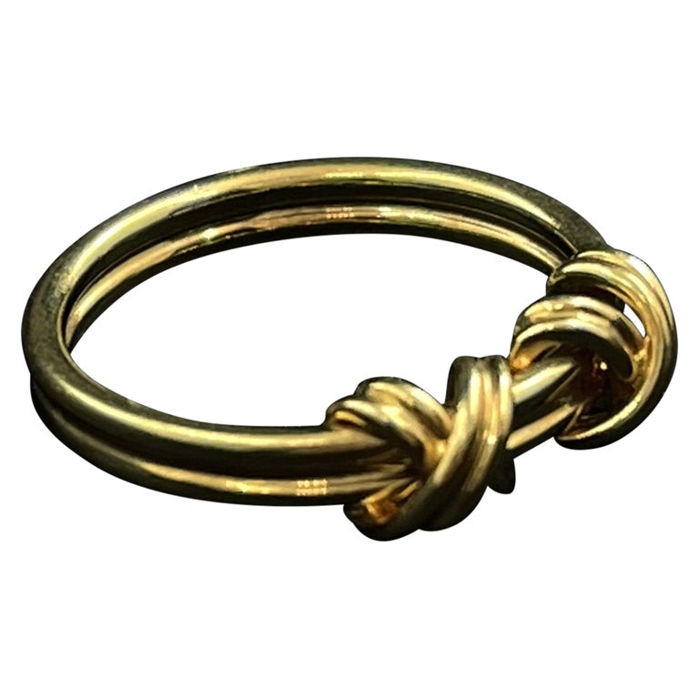 Entwined Knot Tiffany Ring - 18K Gold For Sale at 1stDibs