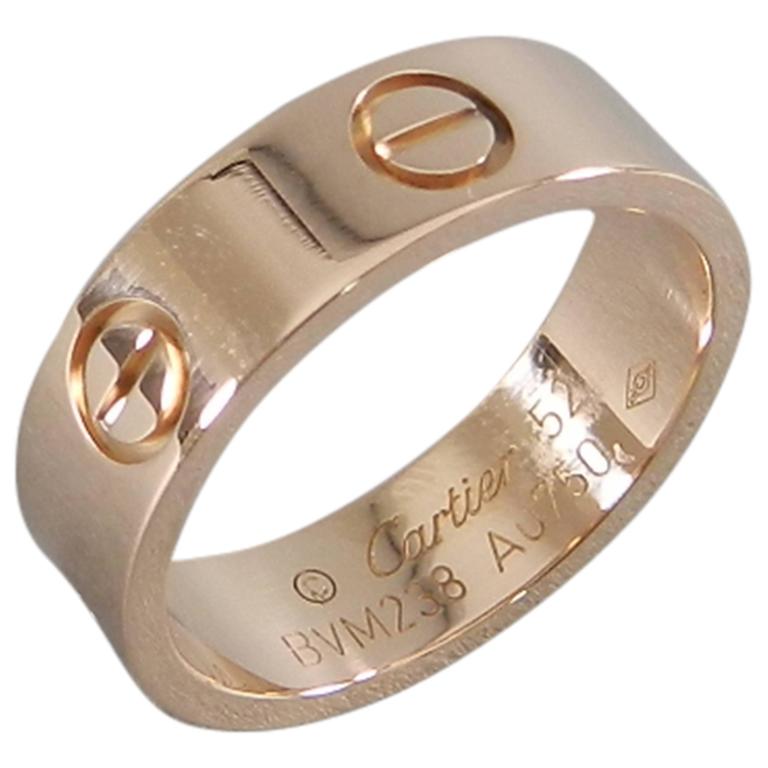Cartier Gold Love Ring at 1stDibs