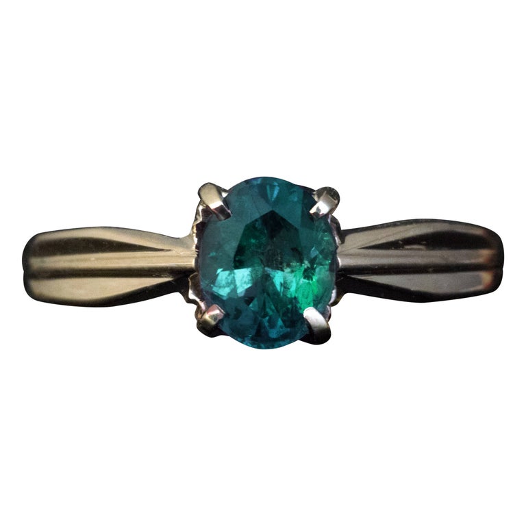 Rare Antique Russian Alexandrite Engagement Ring For Sale at 1stDibs