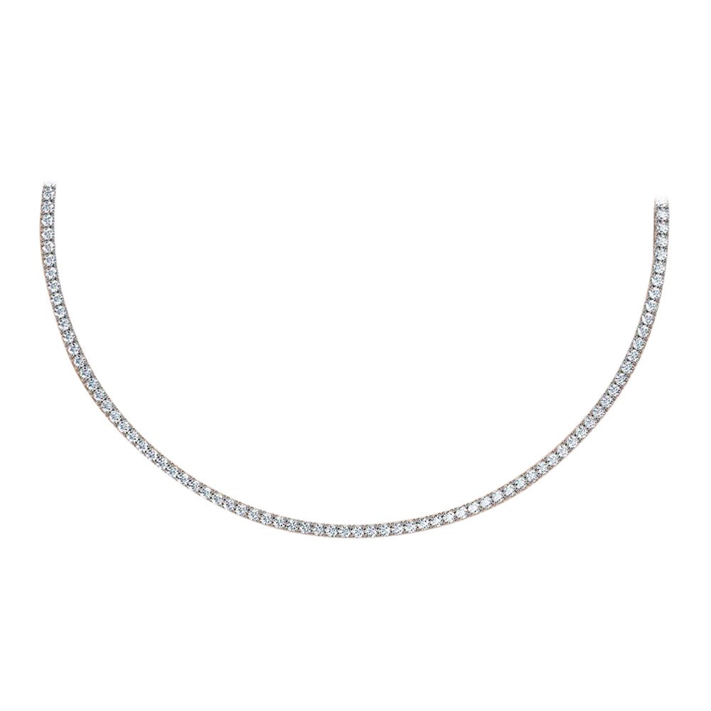 Tennis Necklace Fd 18k Gold With 45 Ct Tw Lab Grown Diamond And 4