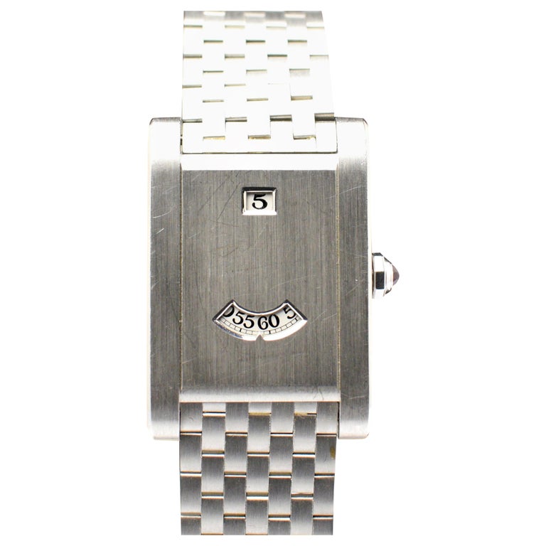 Cartier Tank à Guichets 150th Anniversary CPCP Platinum Jump Hour ...