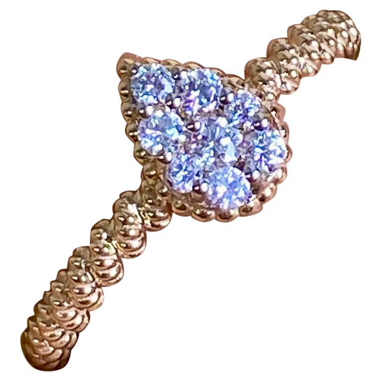 Diamond Cluster Ring, Pear Shape Solid Gold Ring, Natural Diamond ...