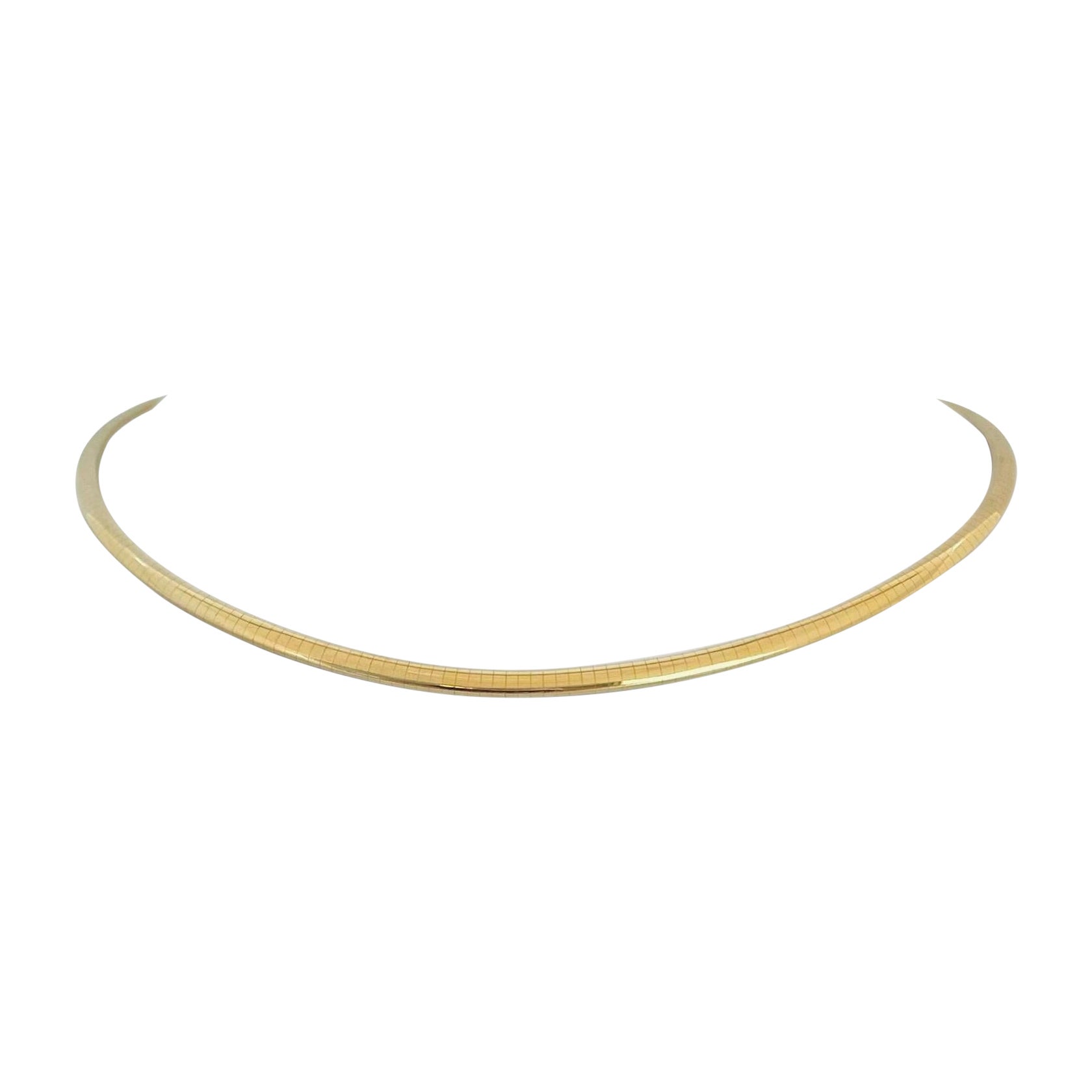 18 Karat Yellow Gold Ornate Custom Link Collar Necklace For Sale at 1stDibs