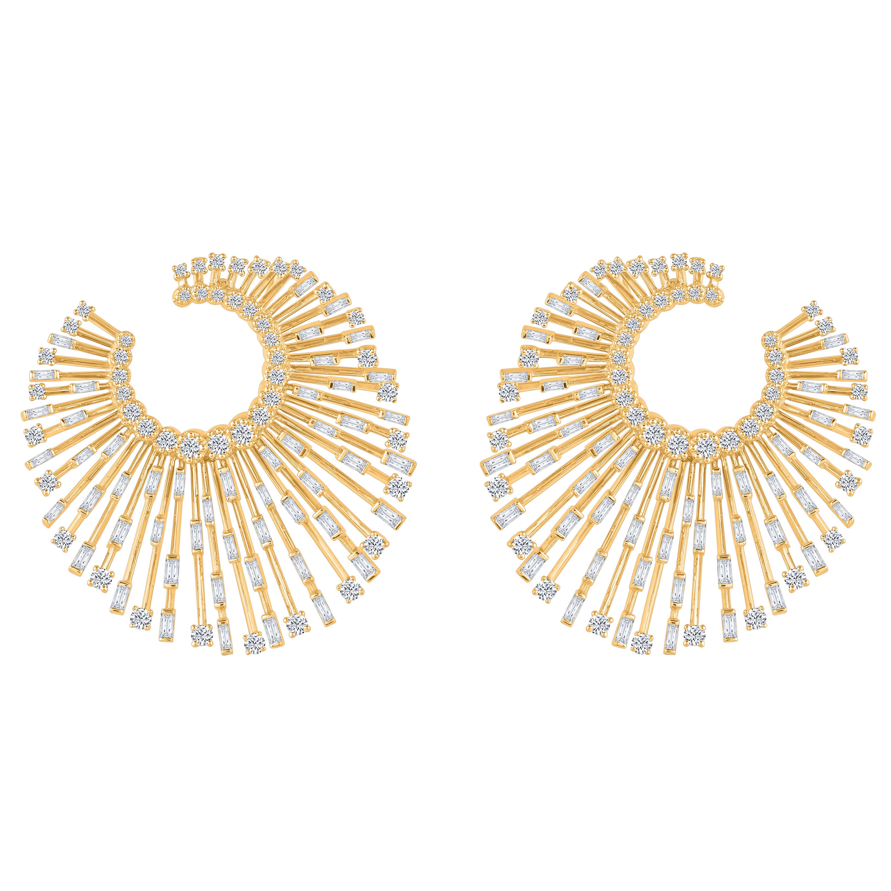 Harakh 2.40 Carat Natural Diamond 18 Karat Yellow Gold Sunlight ...