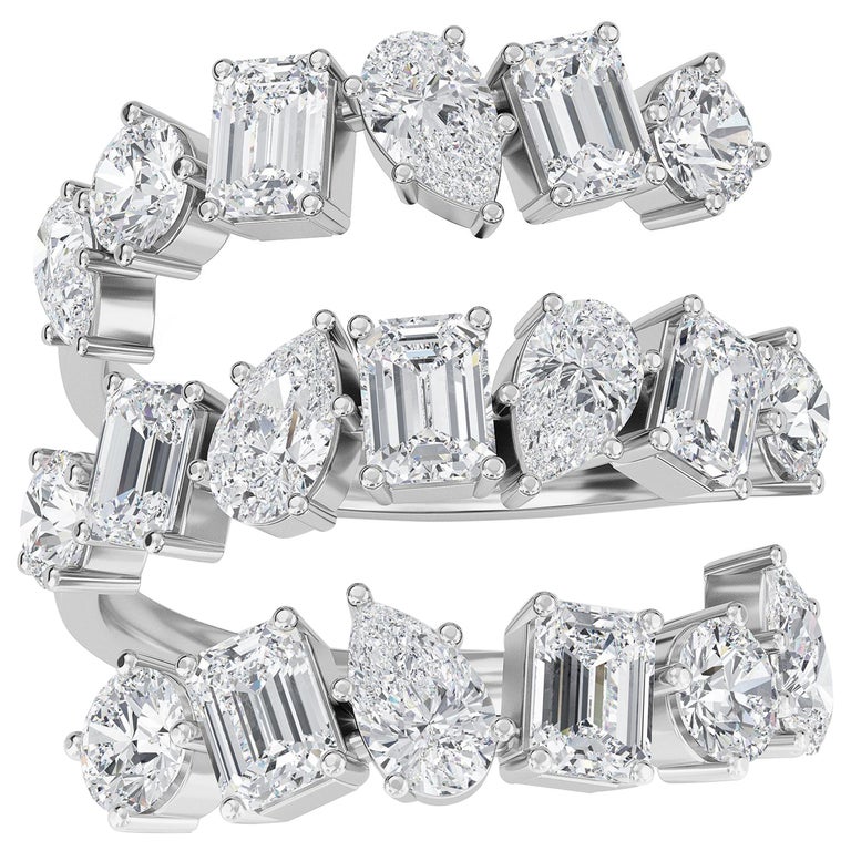 Customizable Triple Row Concoction Twist Dinky Ring by Rupali Adani ...