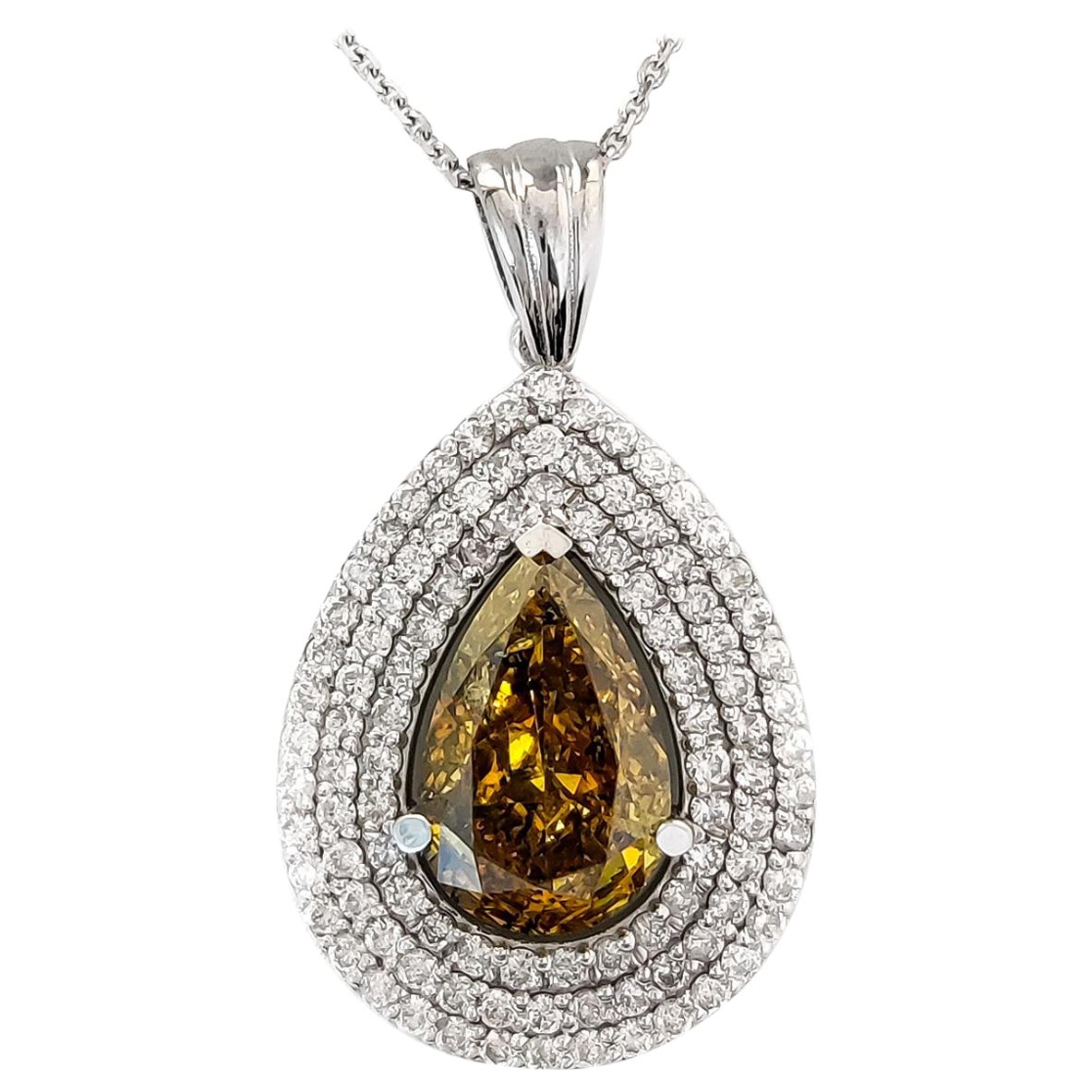 GIA Certified 75 Ct Emerald and 45 Ct Diamond Necklace and Earring ...