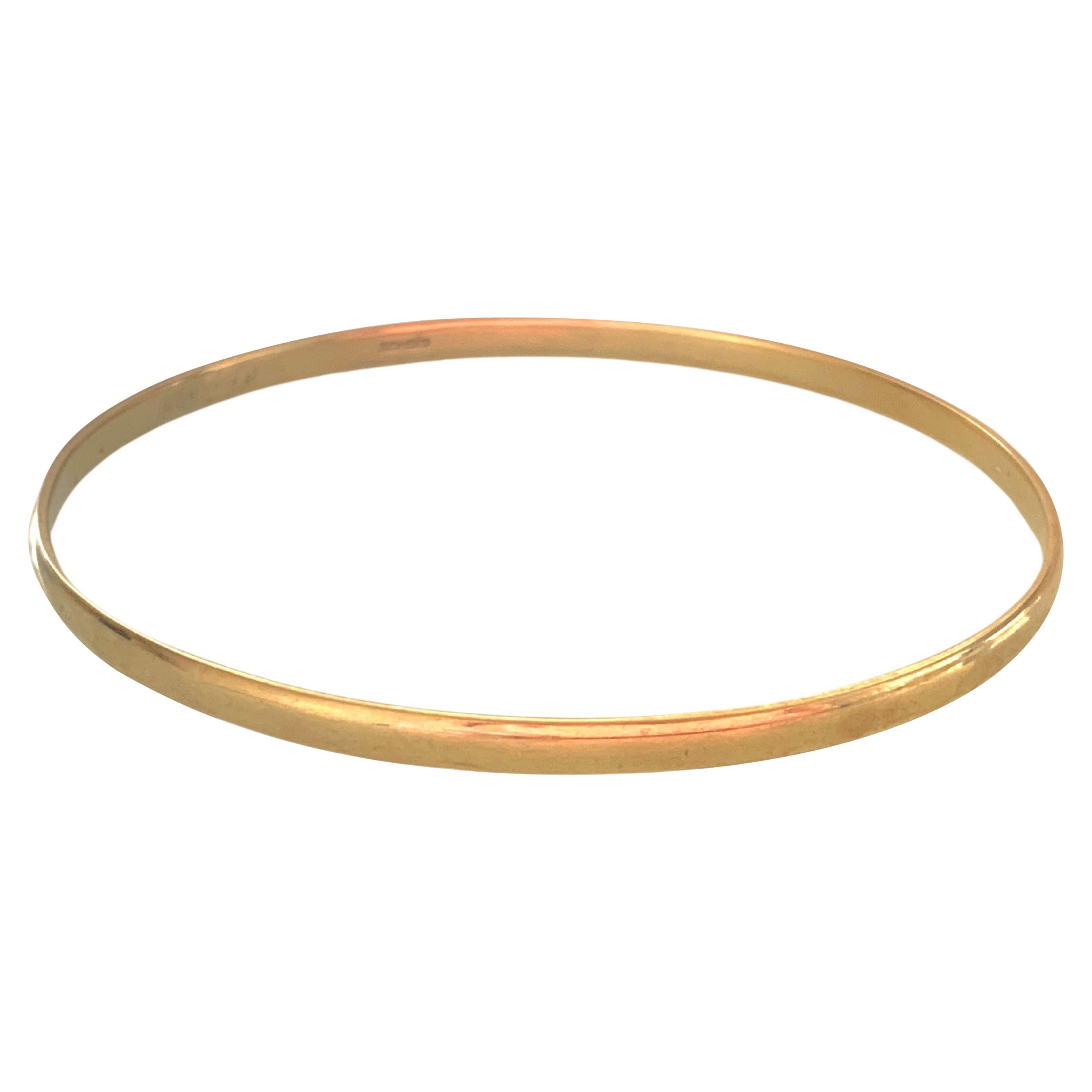 Antique 9 Carat Gold Metal Core Bangle For Sale at 1stDibs | 1/5 9ct ...