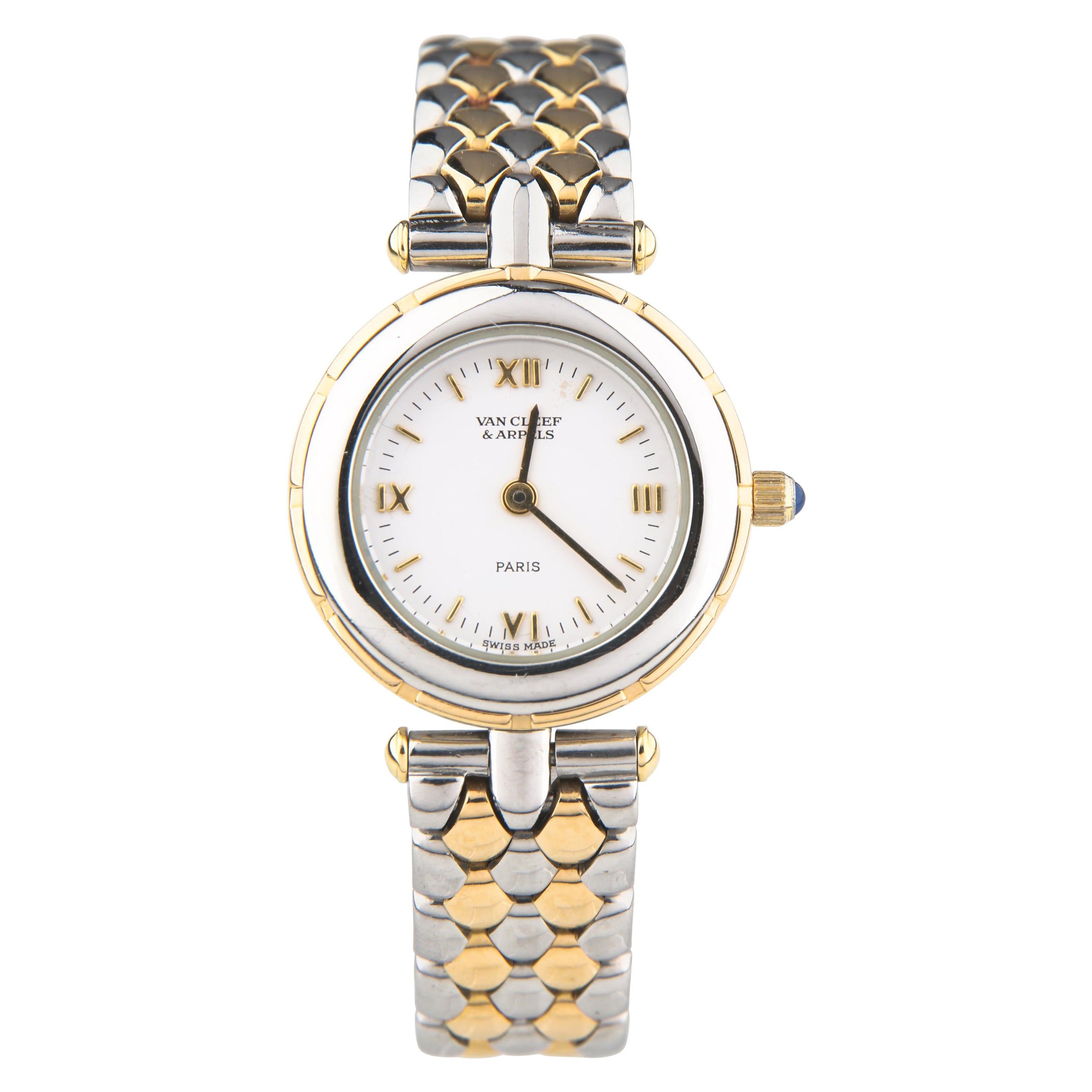 Van Cleef and Arpels Women's Two-Tone Stainless Steel 18k Gold LA ...