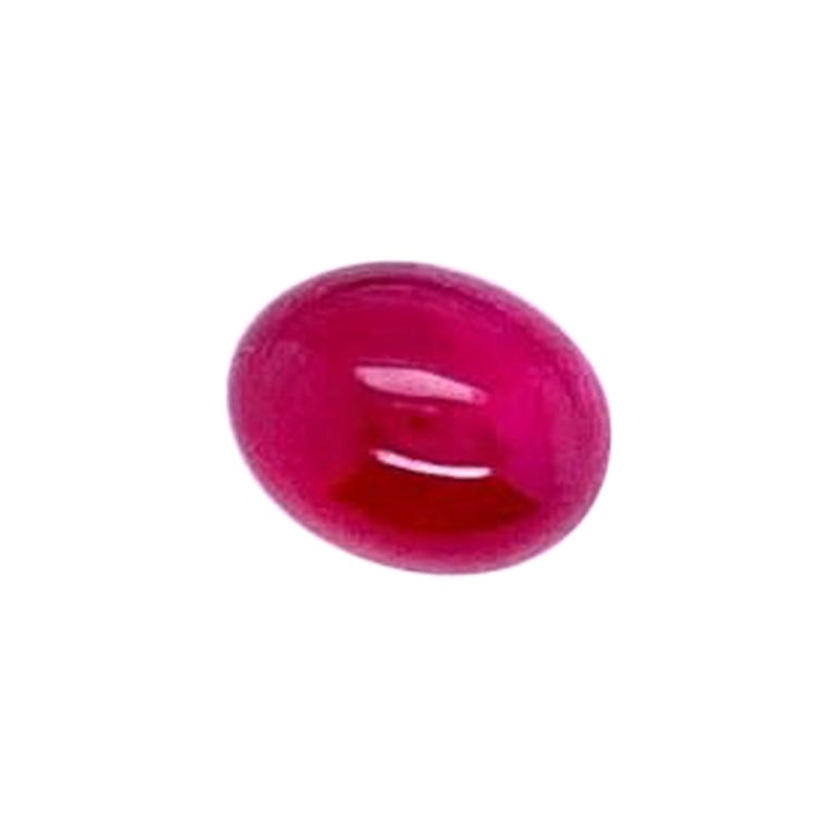 GIA Certified 3.55 Carat Oval Shape Burma Ruby For Sale at 1stDibs