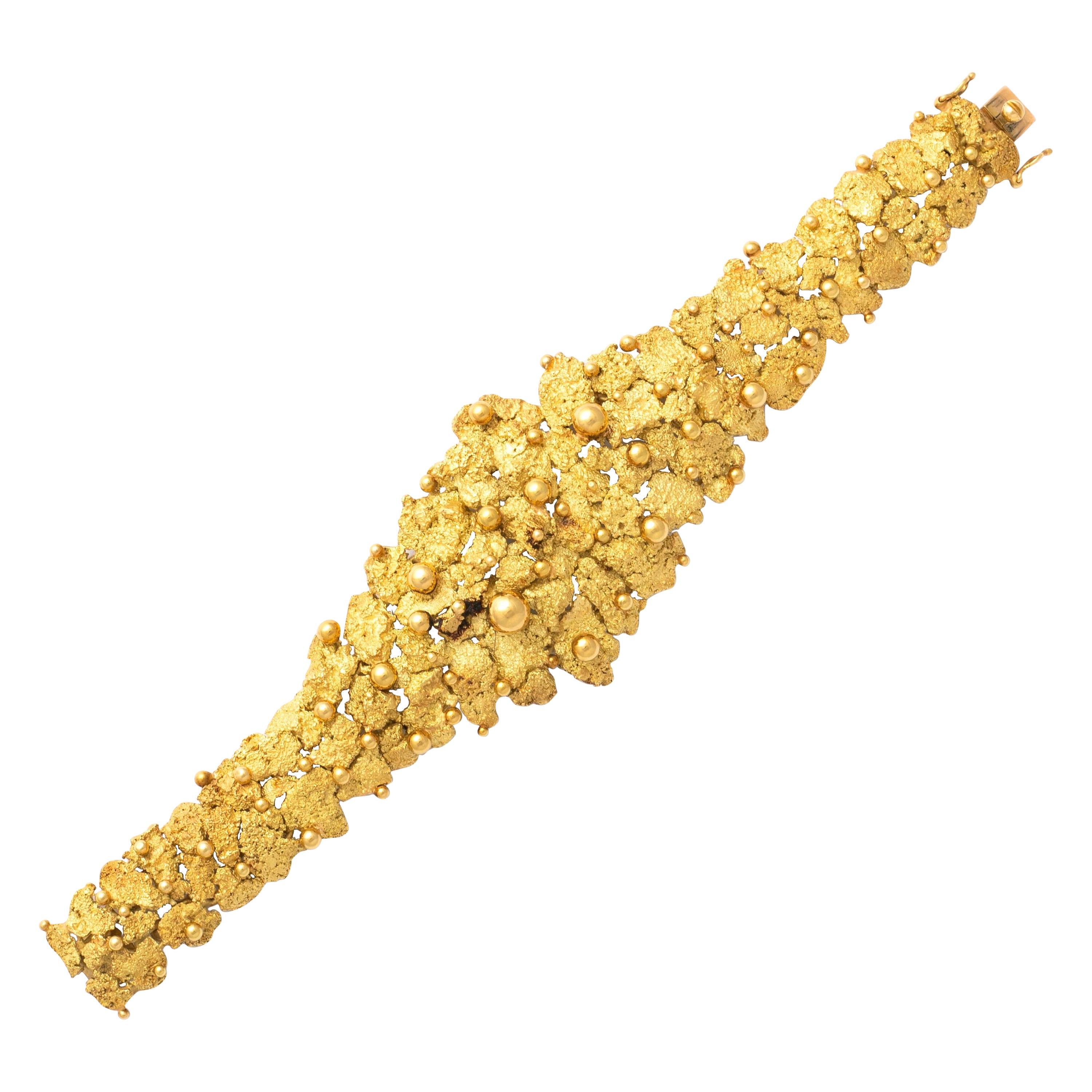 18k Yellow Gold Swiss Blue Topaz Bracelet For Sale at 1stDibs