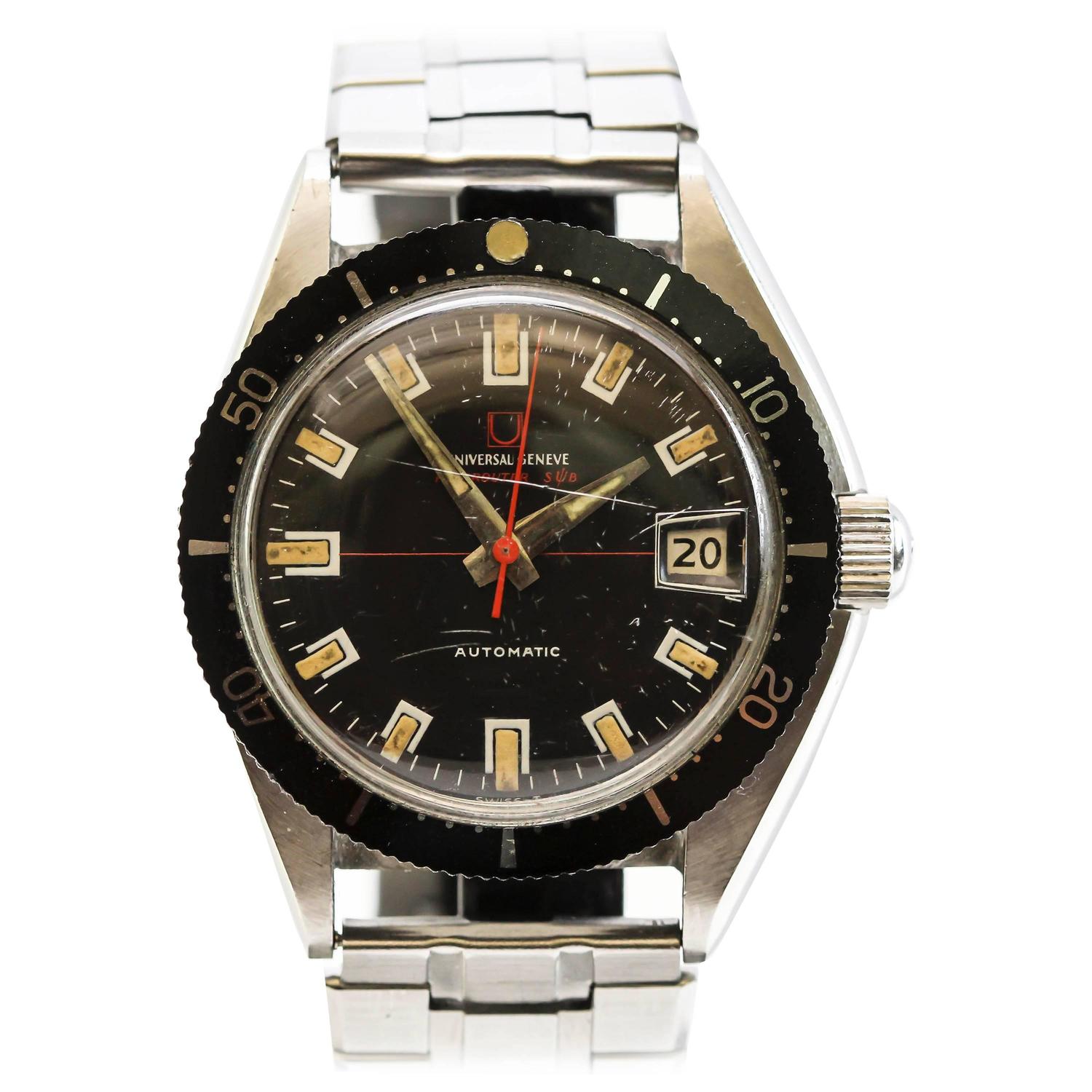 Universal Geneve Polerouter Sub Ref 869116/02 c 1960's For Sale at 1stdibs