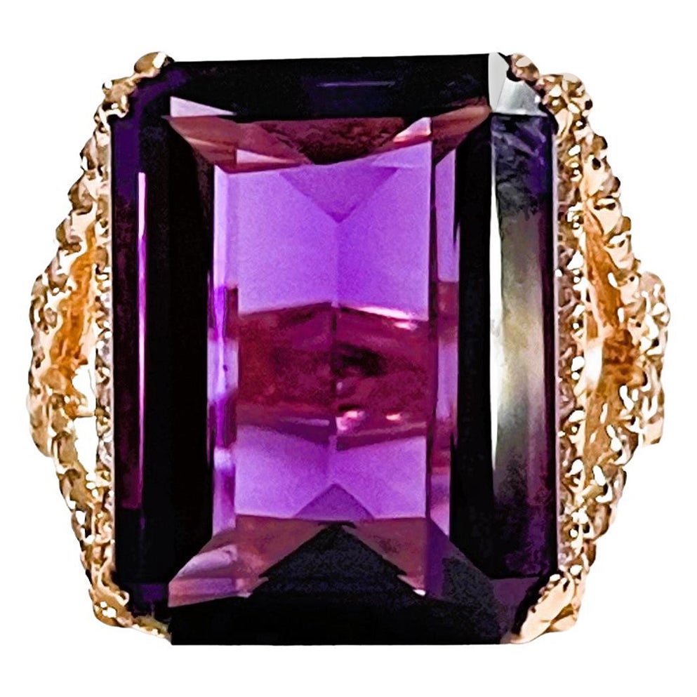 New African IF 11.88 Ct Raspberry Topaz and White Sapphire Sterling ...