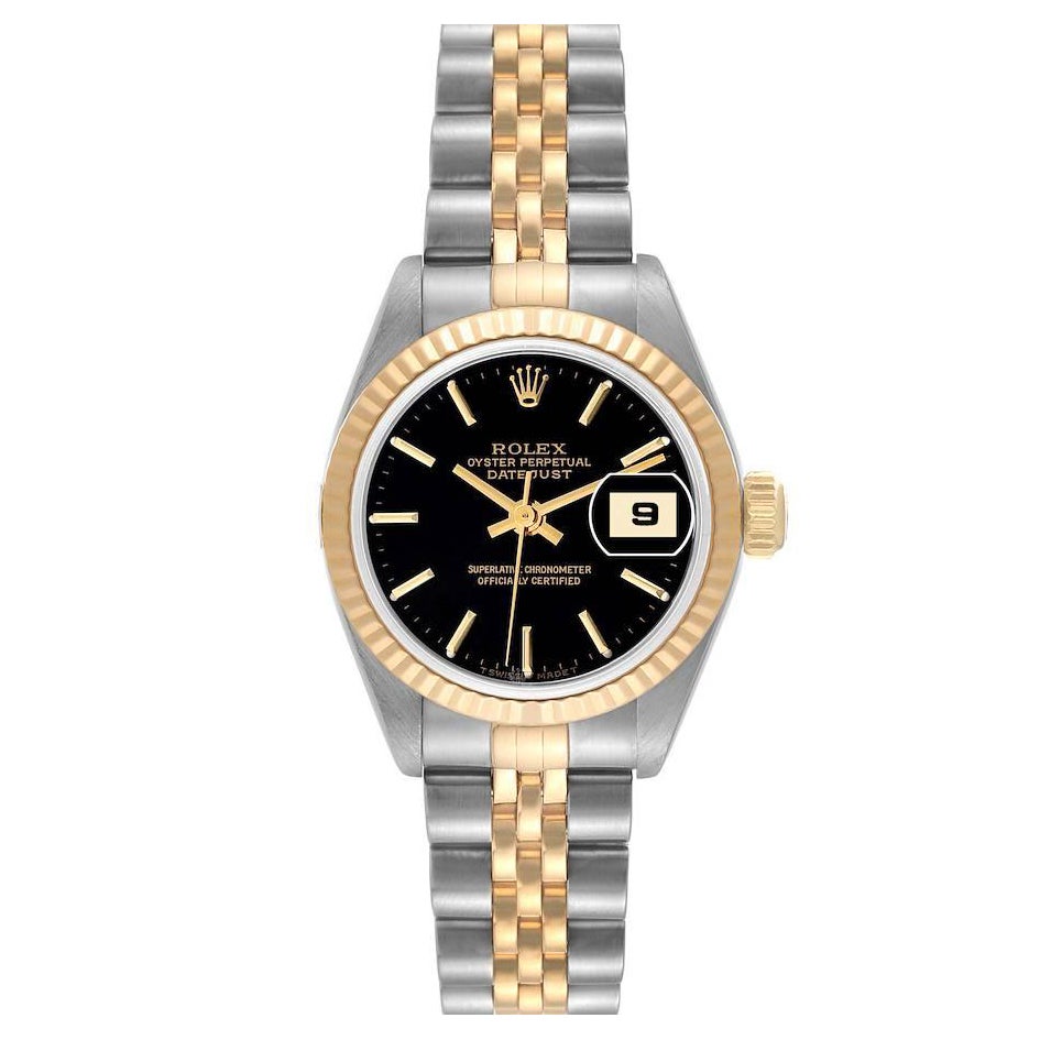 Rolex Datejust Steel Yellow Gold Silver Dial Ladies Watch 79173 Box ...