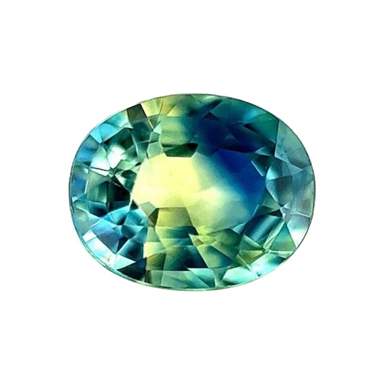 GIA Certified 0.76ct Parti Colour Rare Australian Sapphire Blue Yellow ...