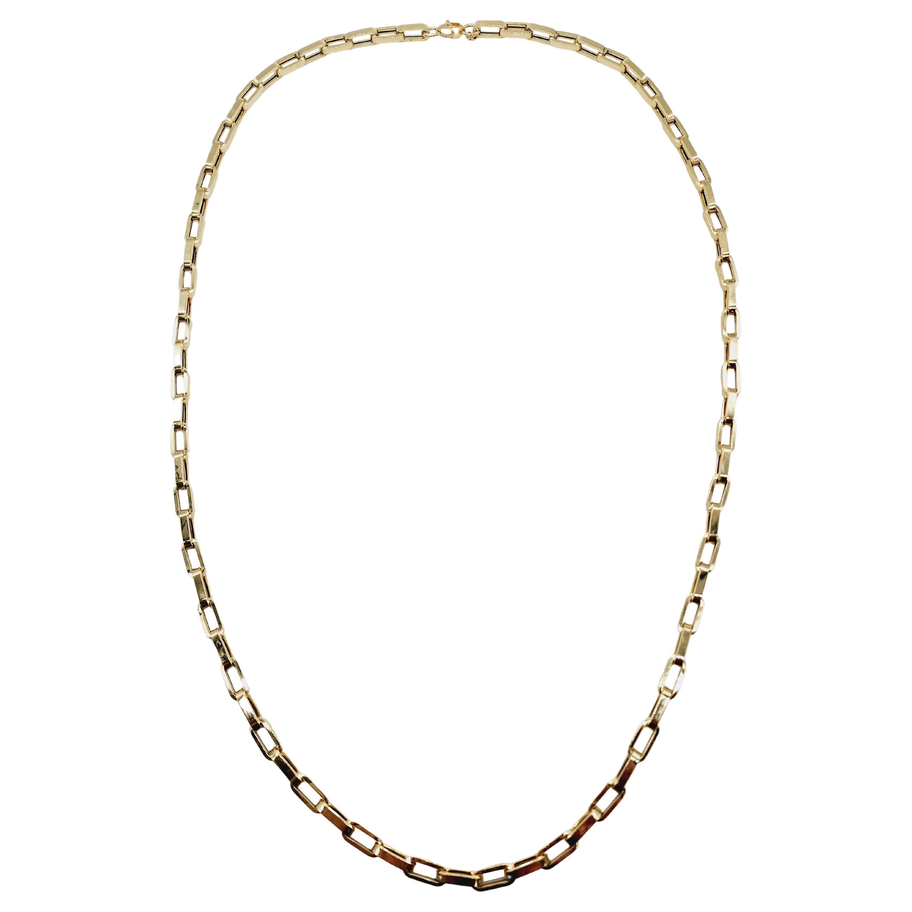 Gucci 18 Karat Yellow Gold Paperclip Link Chain For Sale at 1stDibs ...
