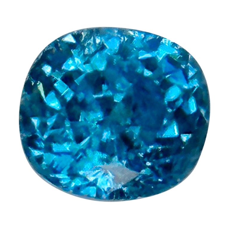 4.20 Carat Natural Sky Blue Zircon For Sale at 1stDibs
