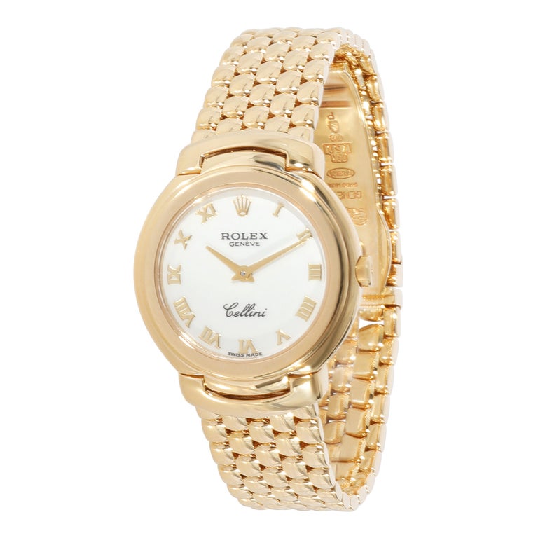 Rolex Cellini 6621 Women's Watch in Yellow Gold For Sale at 1stDibs