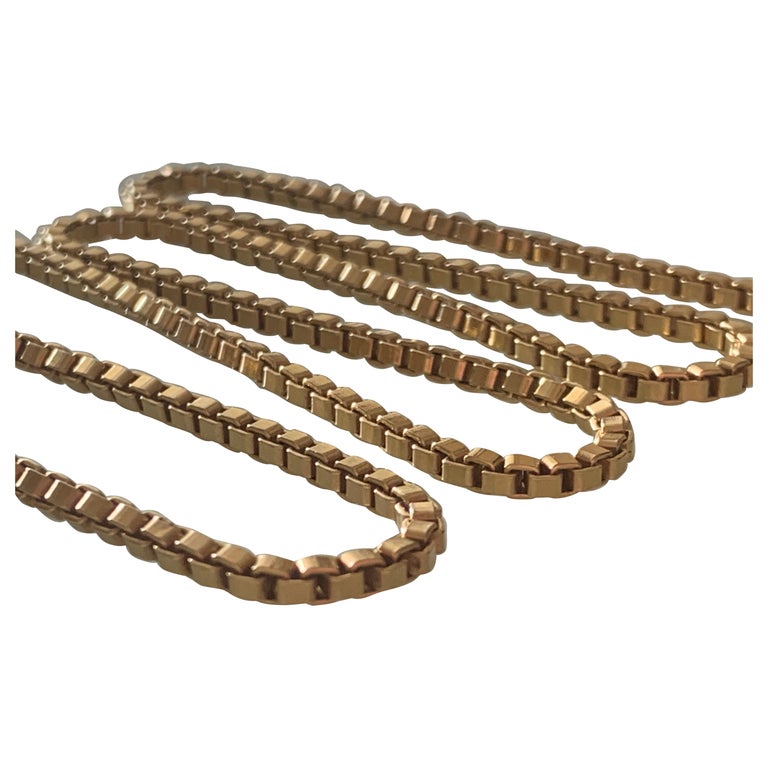 9 Carat Gold Heavy 25.6 Grammes Vintage Chain For Sale at 1stDibs