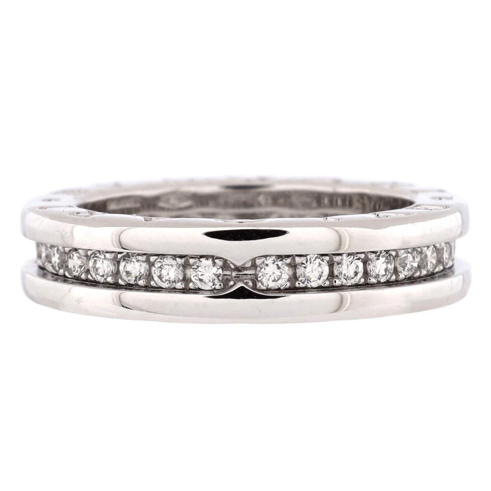Bvlgari B.Zero1 One Band Ring 18k White Gold and Diamonds For Sale at ...