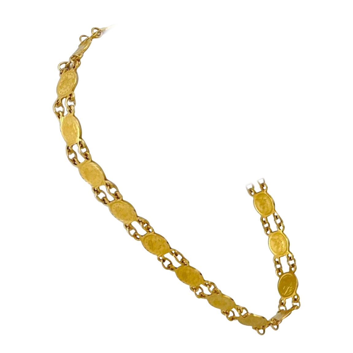22 Karat Yellow Gold Solid Diamond Cut Presidential Link Bracelet For ...