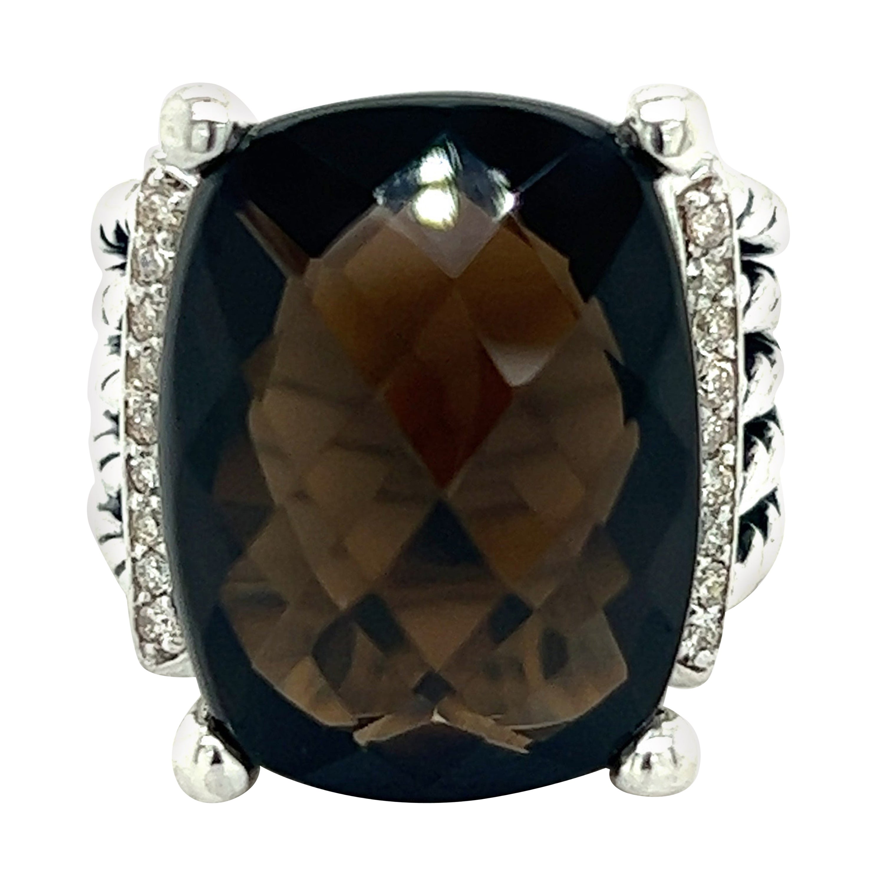 David Yurman Metallic Midnight Mélange Ring with Moon Quartz and ...