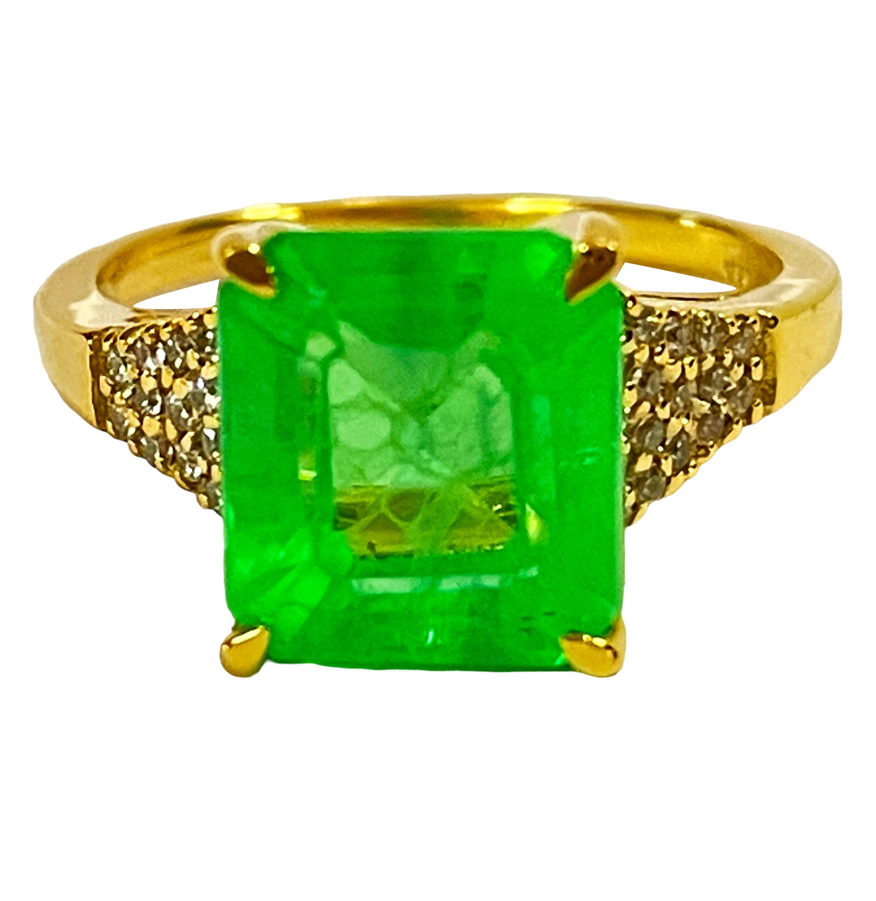 New African 8.70 Carat Emerald Green Garnet Sapphire and Tsavorite ...