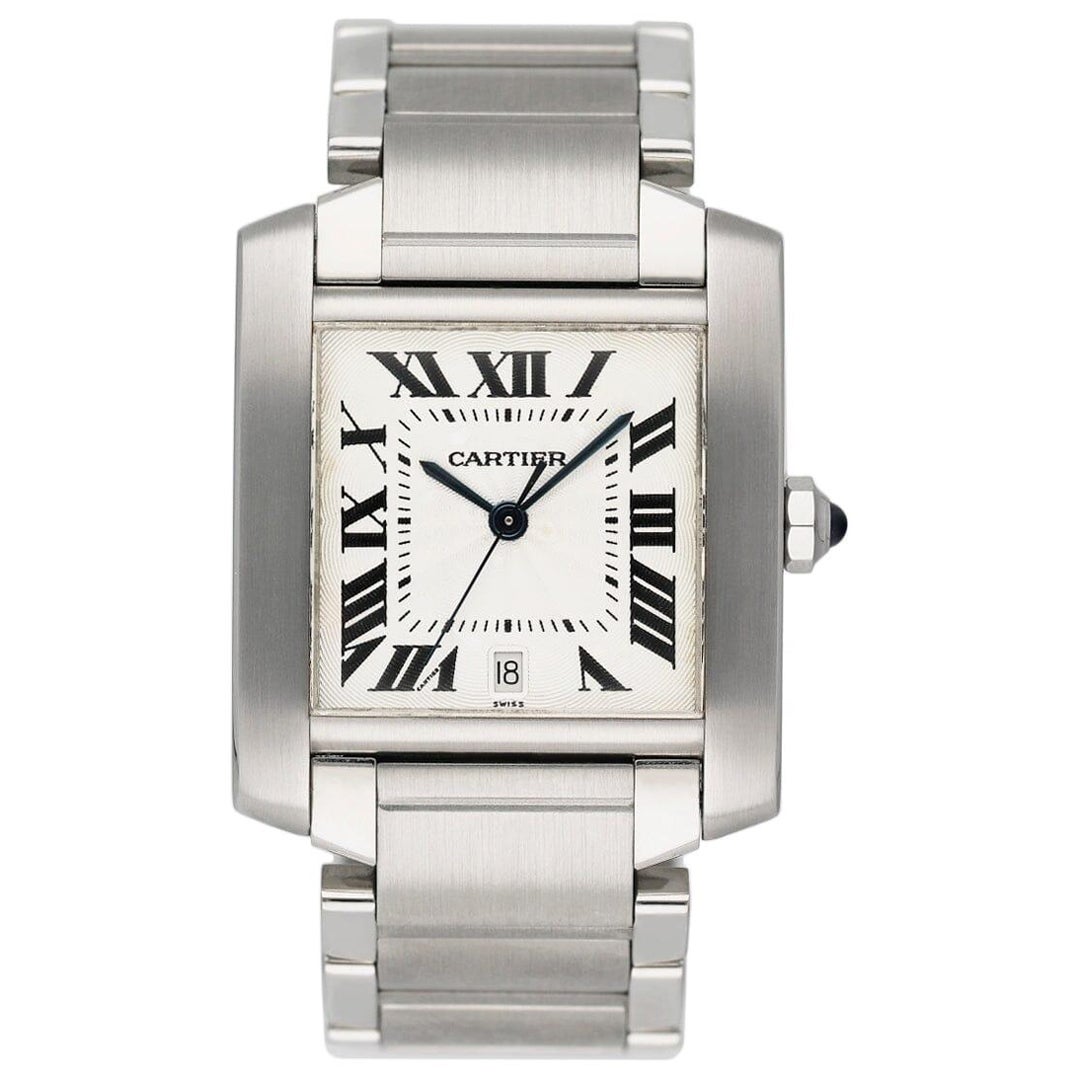Cartier Tank Francaise W51008Q3, Silver Dial, Certified at 1stDibs
