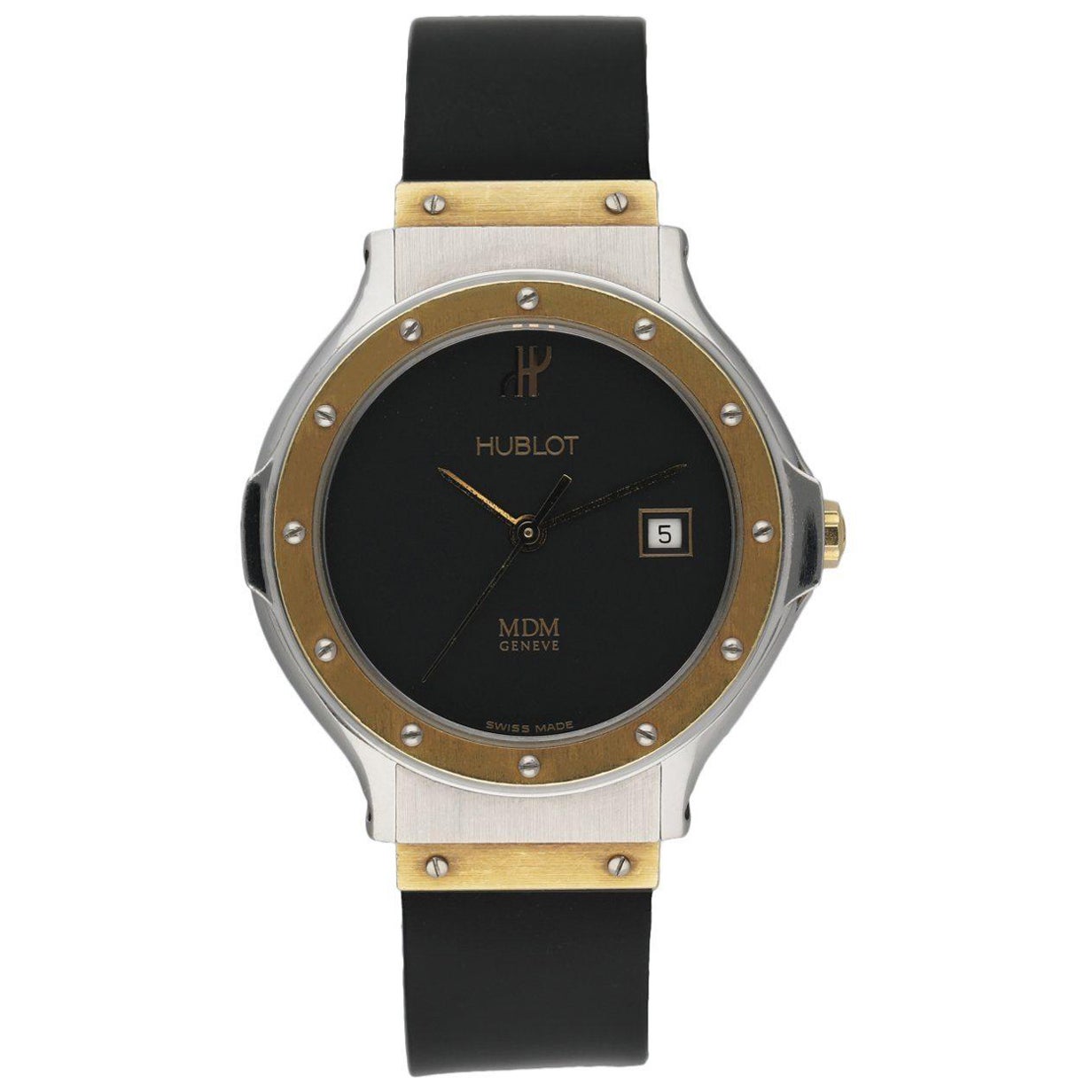 Hublot MDM Chronograph Reference 1621.3 18 Karat Yellow Gold with ...