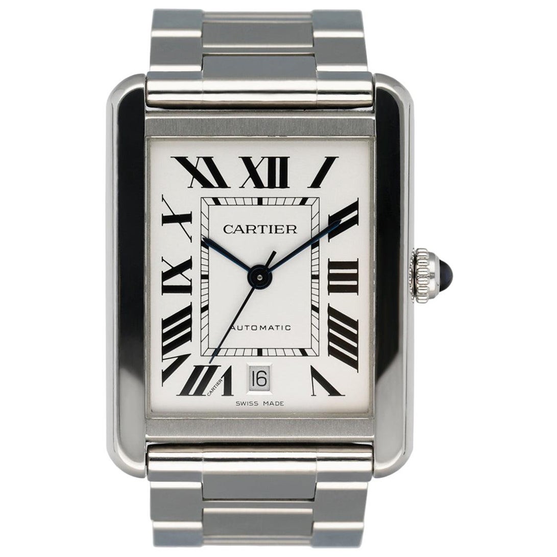 Cartier Tank Solo Stainless Steel Ladies Watch W520005 at 1stDibs