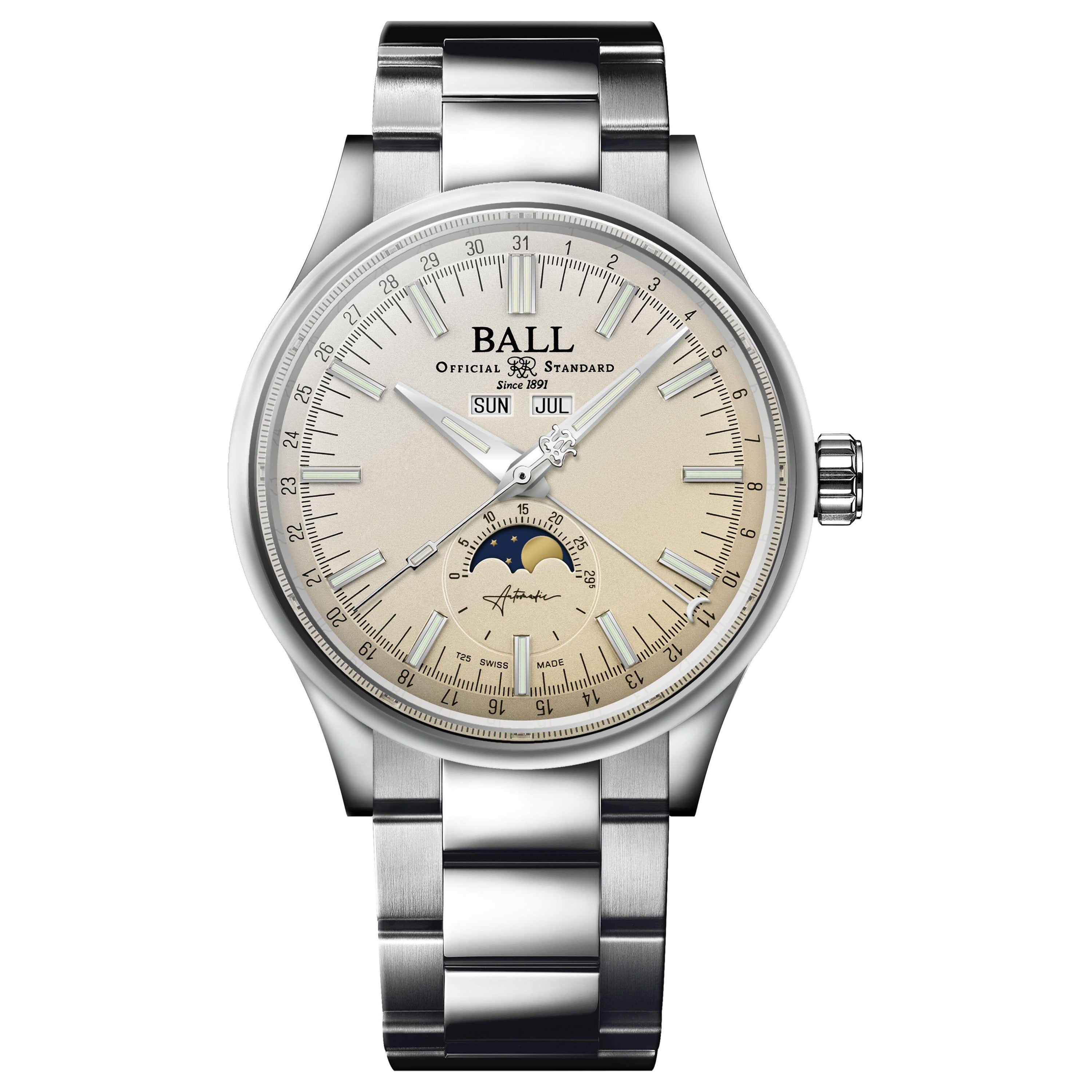 Ball Engineer II Moon Calendar Champagne Dial Mens Watch Box Papers For ...