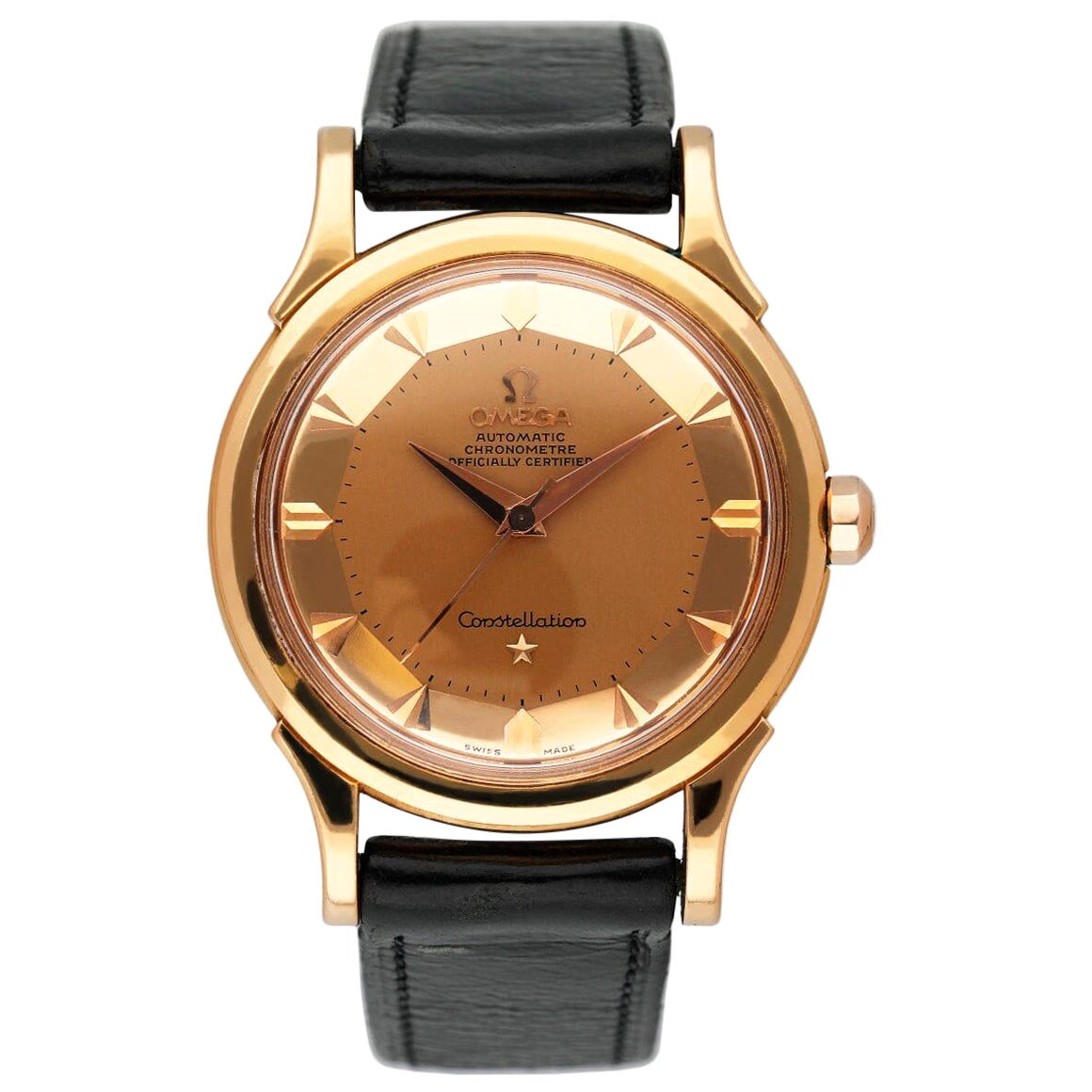 Omega Constellation Two-Tone Gold Dial Watch at 1stDibs