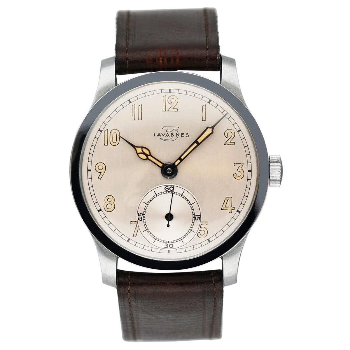Vintage 1930s Stainless Steel Mechanical Watch For Sale at 1stDibs