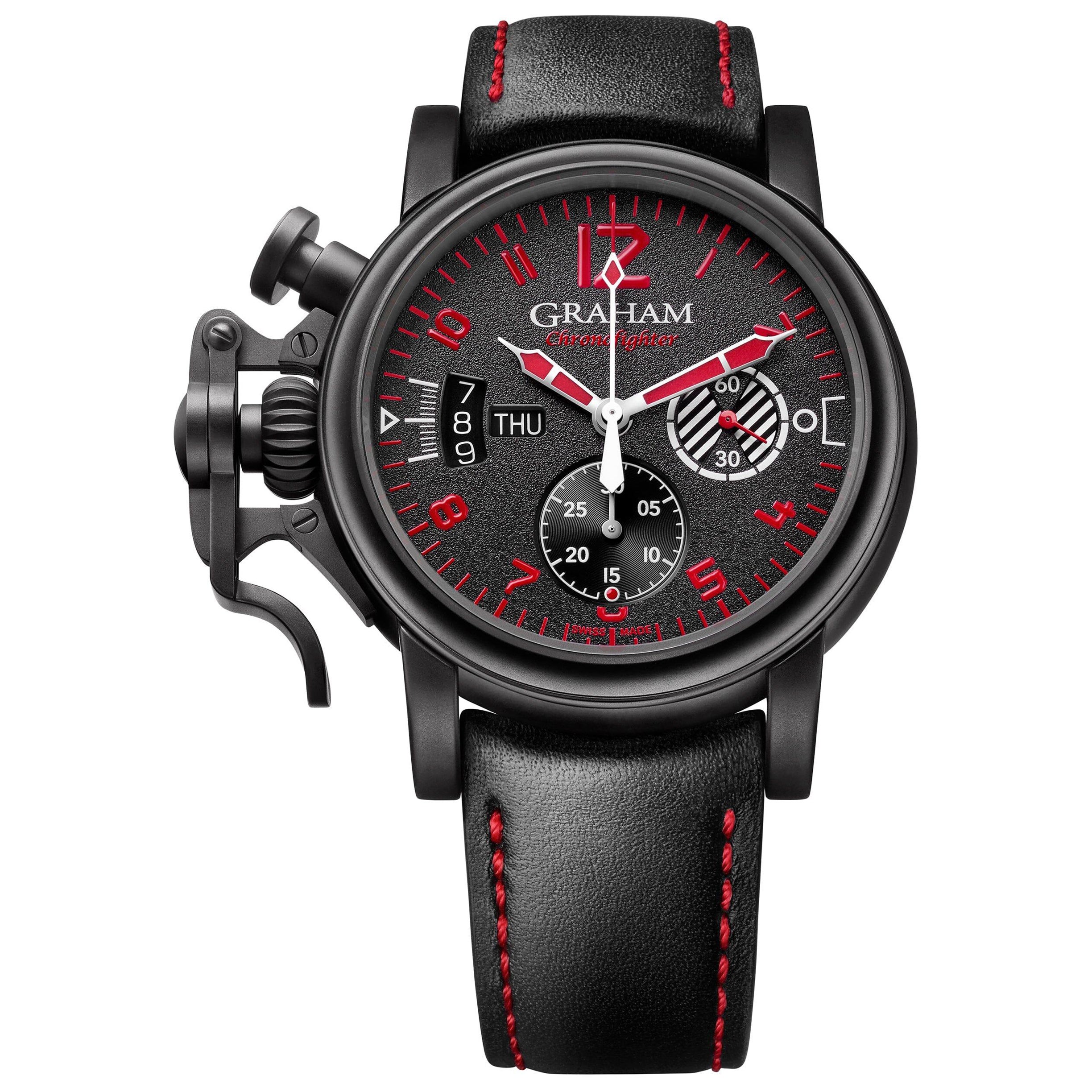 Graham Chronofighter Vintage Aviator "DLC White Limited Edition" Watch ...