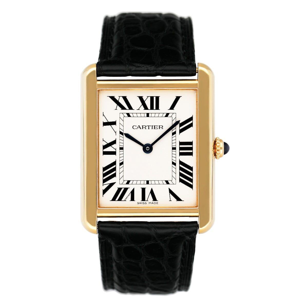 Cartier Tank Solo W5200002 18K Yellow Gold Ladies Watch Box Papers at ...