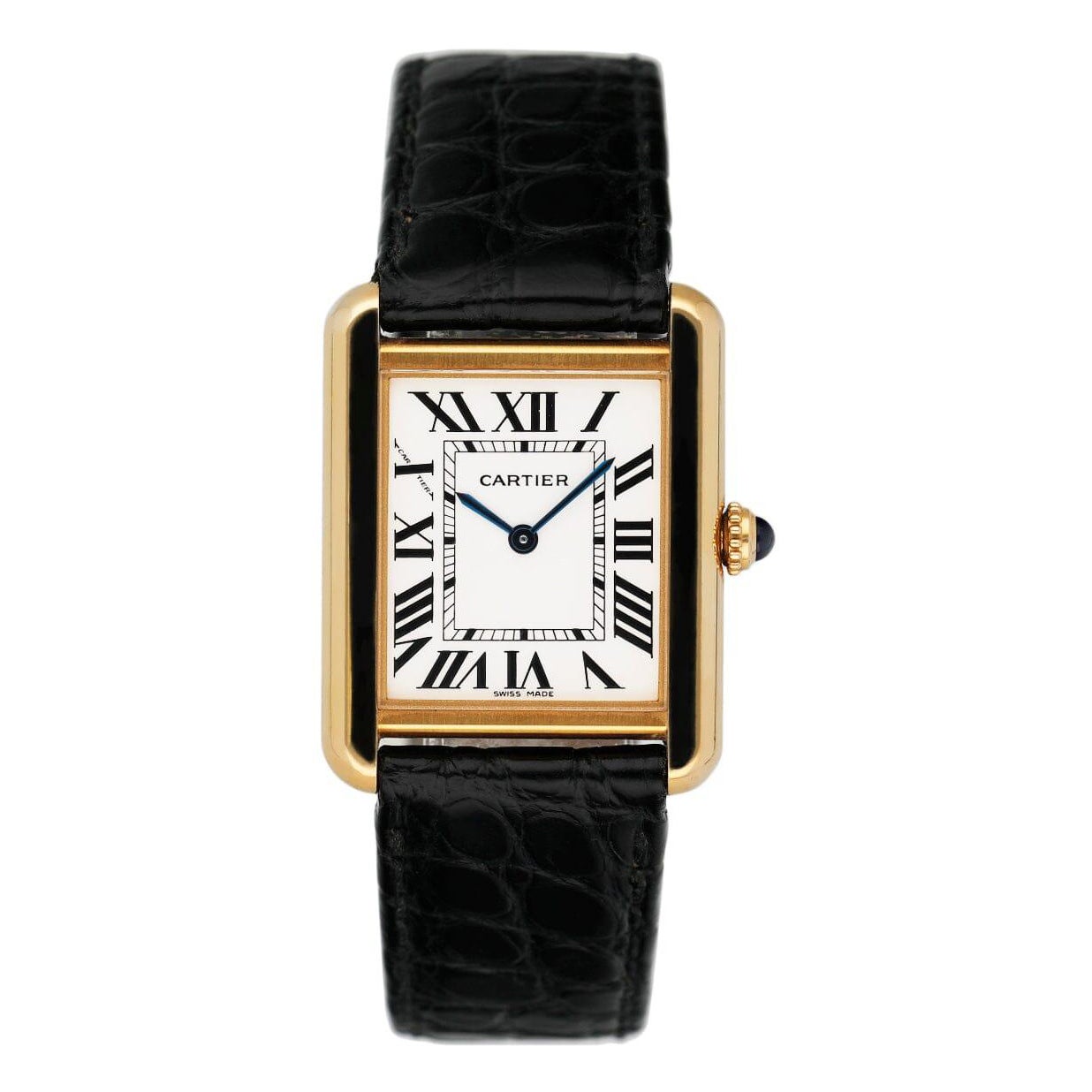Cartier Tank Solo W5200002 18K Yellow Gold Ladies Watch Box Papers at ...