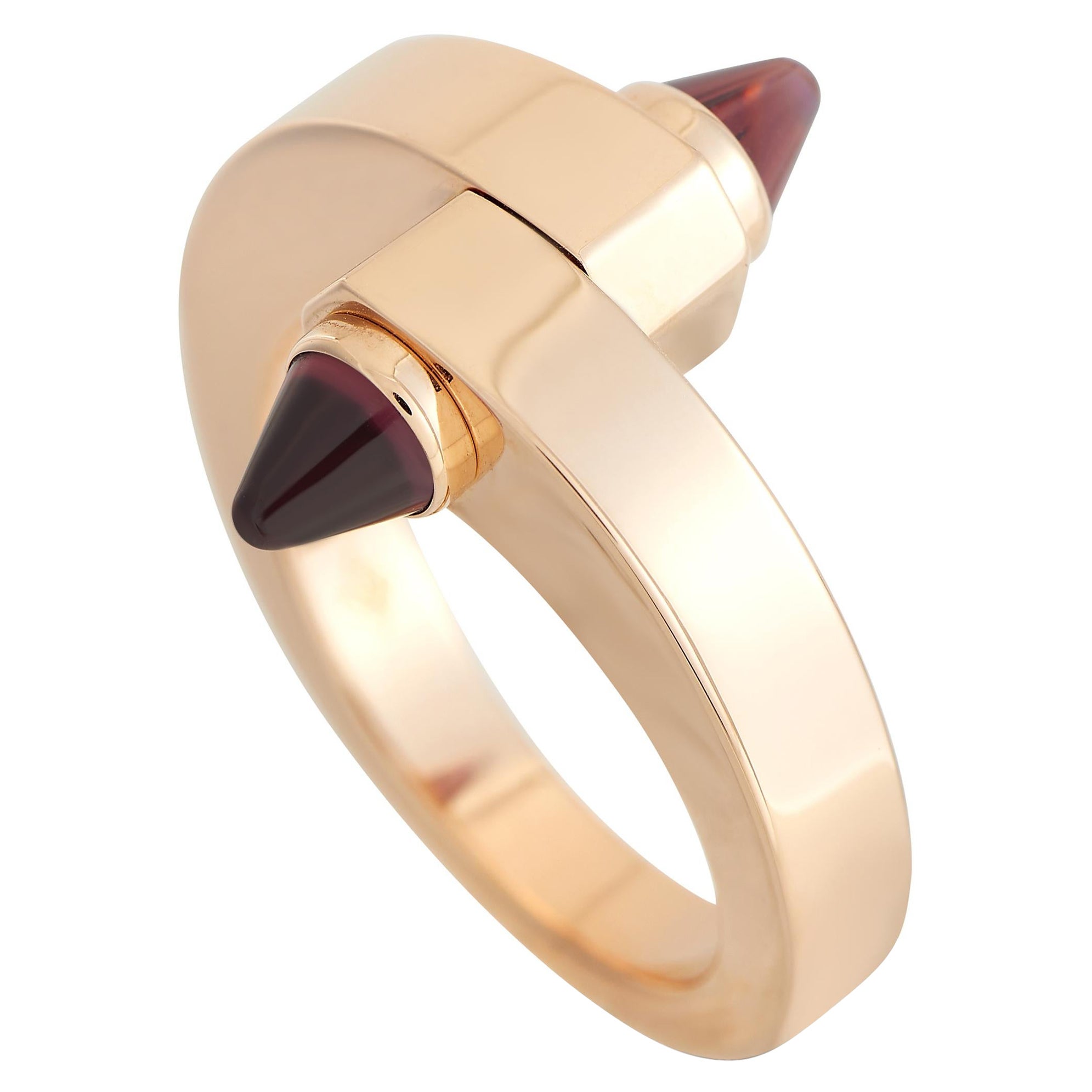 Vintage Cartier Menotte Tourmaline Ring in 18k Rose Gold at 1stDibs ...