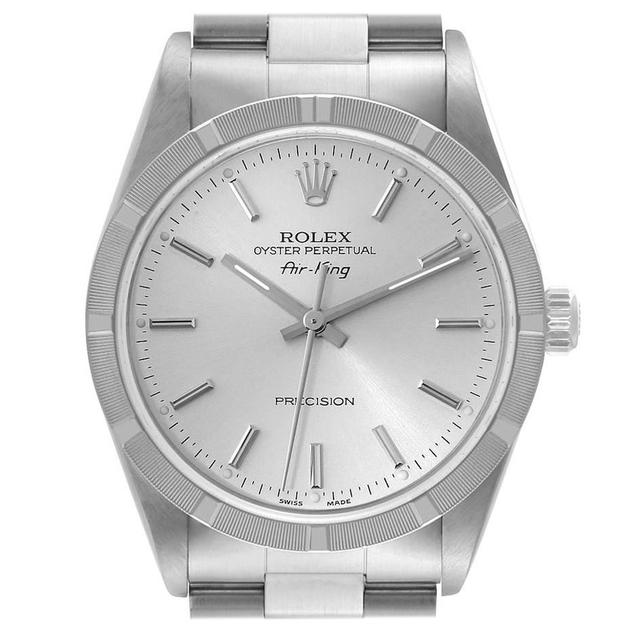Rolex Datejust Steel Silver Dial Engine Turned Bezel Automatic Men's ...
