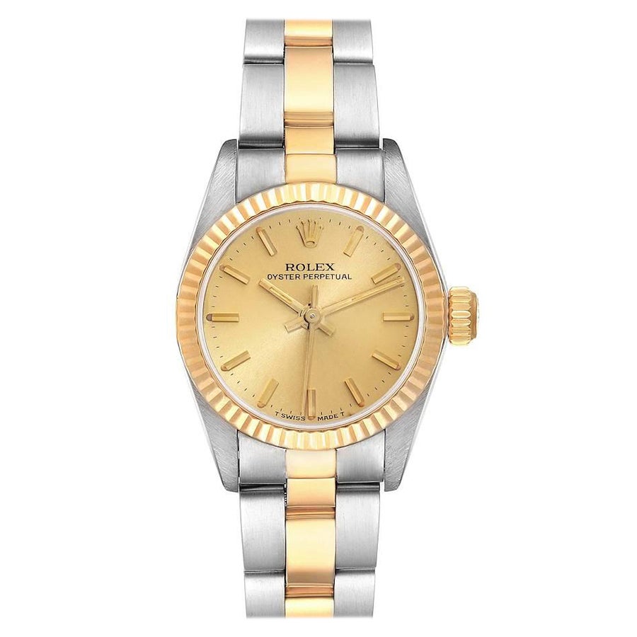 Rolex Oyster Perpetual Datejust 6927 Yellow Gold 1975 Ladies Watch at ...