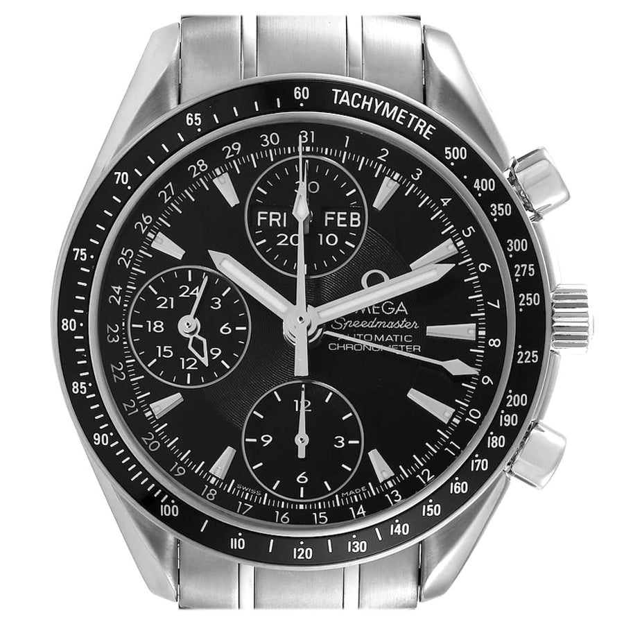 Omega Speedmaster Day-Date 40 Steel Chronograph Mens Watch 3220.50.00 ...
