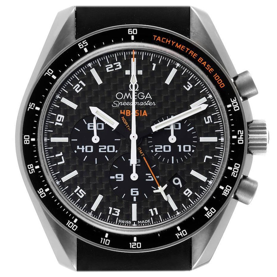 Omega Speedmaster HB-SIA GMT Titanium Chronograph Mens Watch 321.92.44 ...