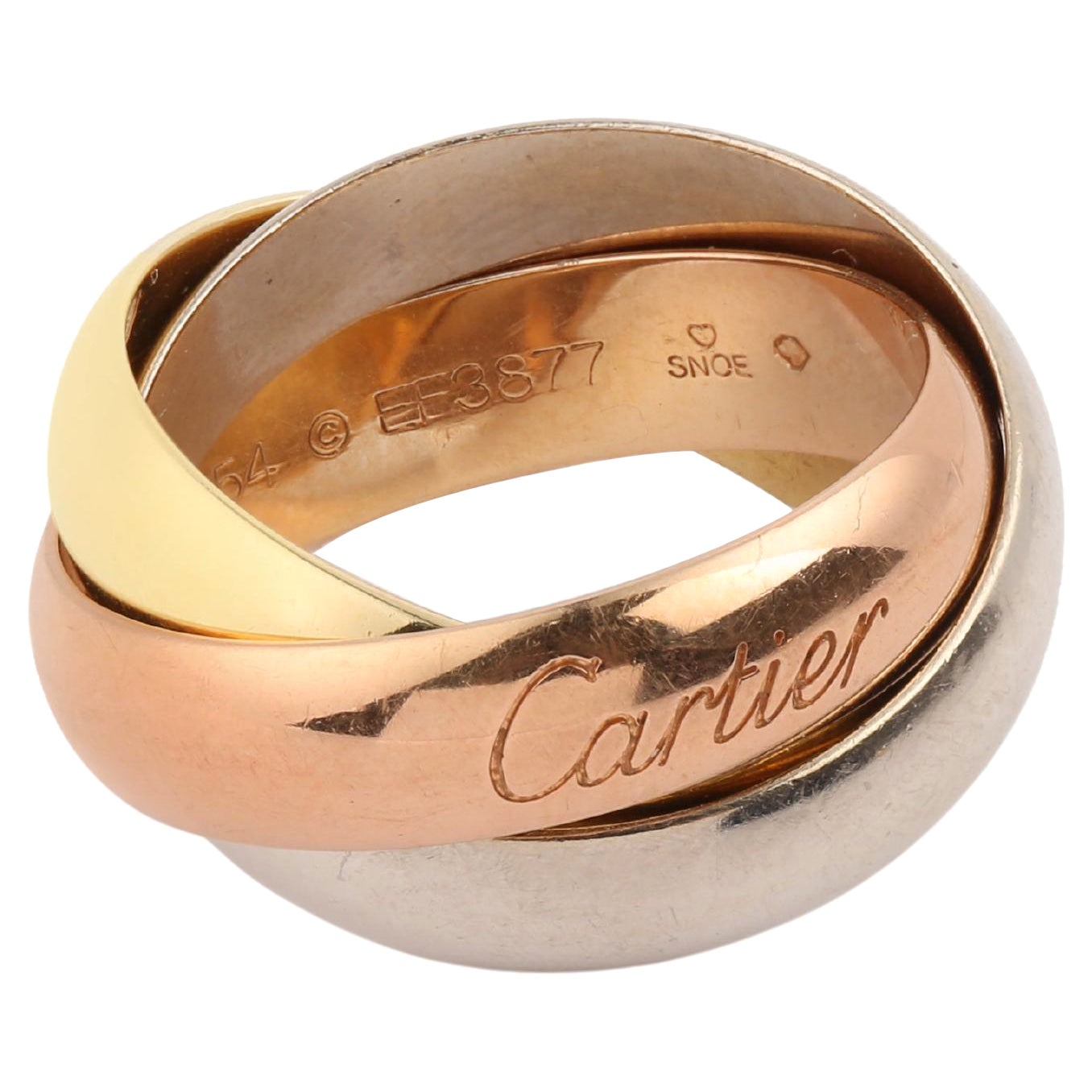Cartier Gold Trinity Ring For Sale at 1stDibs | cartier trinity ring ...