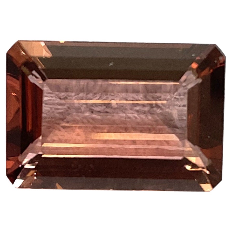 7.06 Carats Pink Tourmaline Octagonal Long Faceted Cut Stone Natural ...