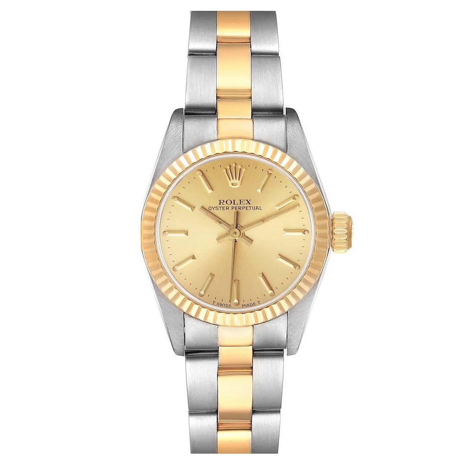 Rolex Oyster Perpetual Datejust 6927 Yellow Gold 1975 Ladies Watch at ...