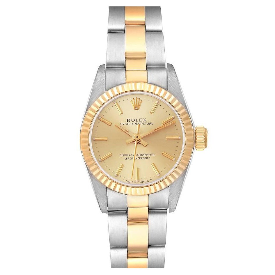 Rolex Oyster Perpetual Datejust 6927 Yellow Gold 1975 Ladies Watch at ...