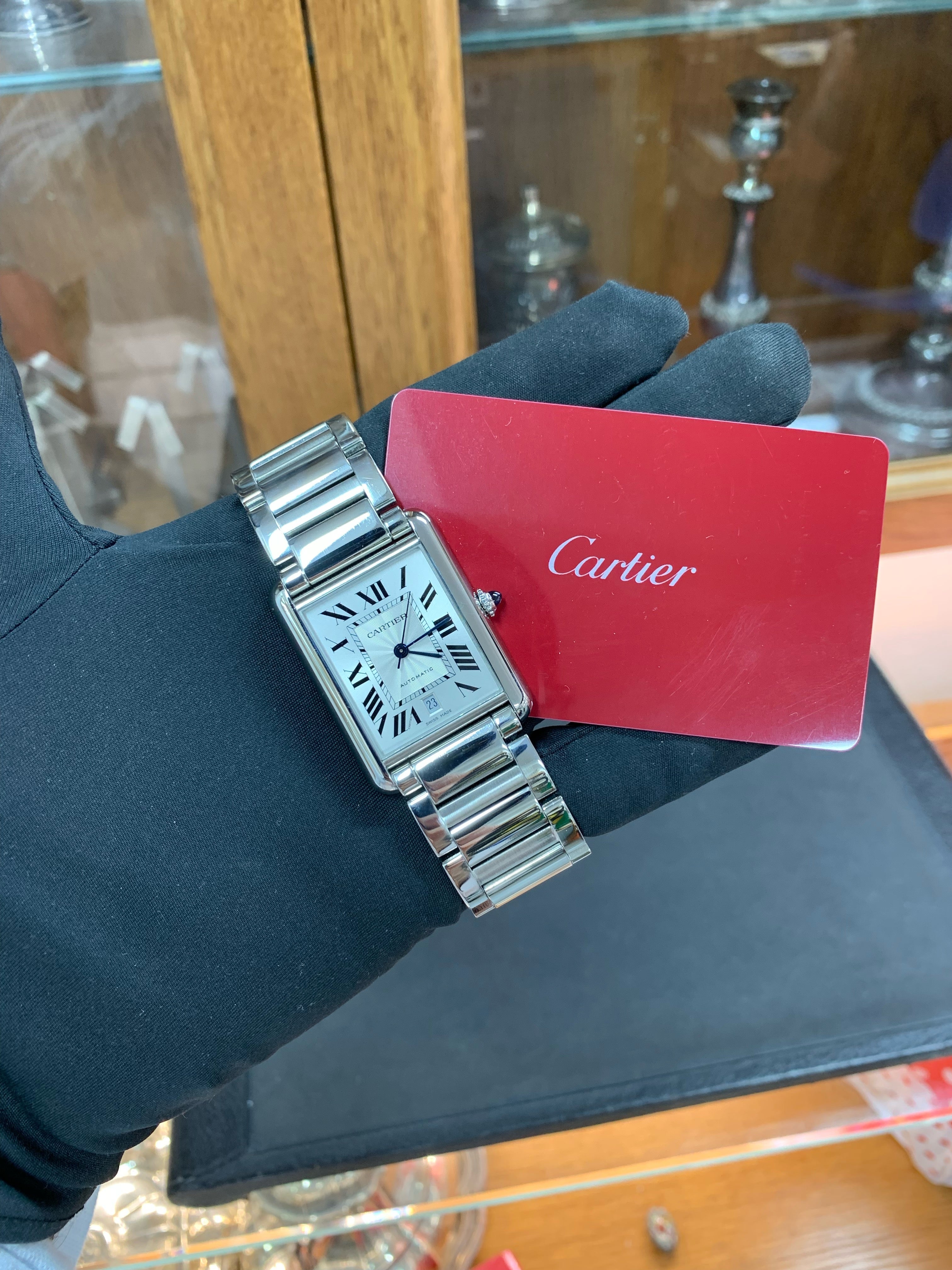 Cartier Solo Tank Watch 2011 For Sale at 1stDibs | cartier tank solo small