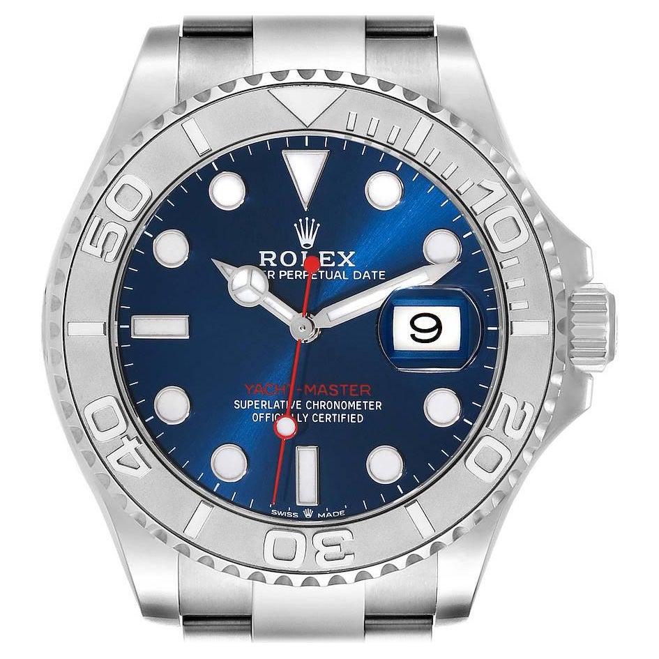 Rolex Blue Dial Yachtmaster - 24 For Sale on 1stDibs